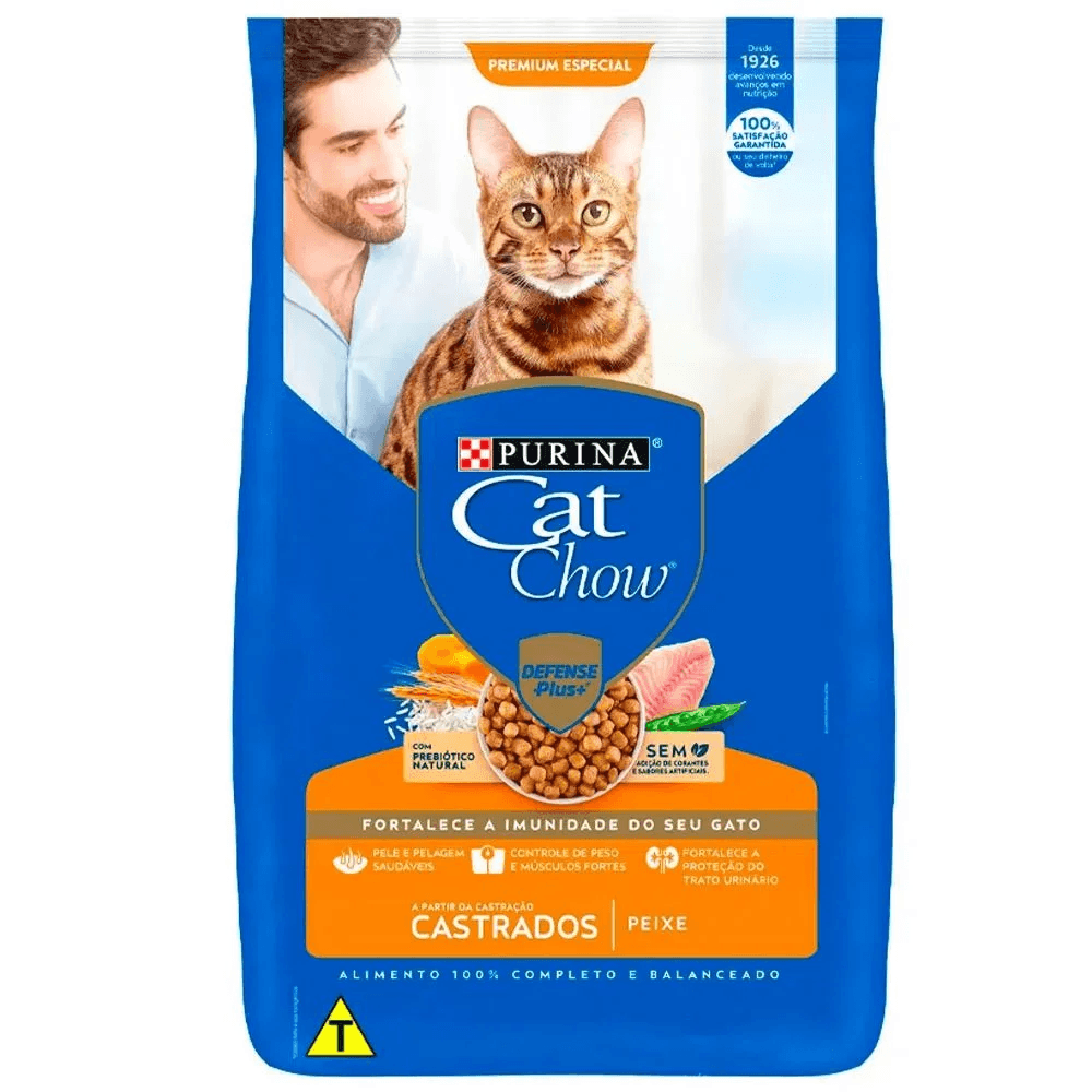 CAT CHOW ADULTO CASTRADO PEIXE 1KG