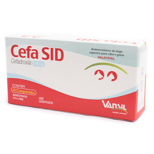 Antimicrobiano Cefa Sid 110mg - 10 comprimidos